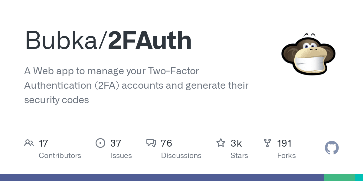 2FAuth: The Self-Hosted 2FA Manager | Open Source Daily