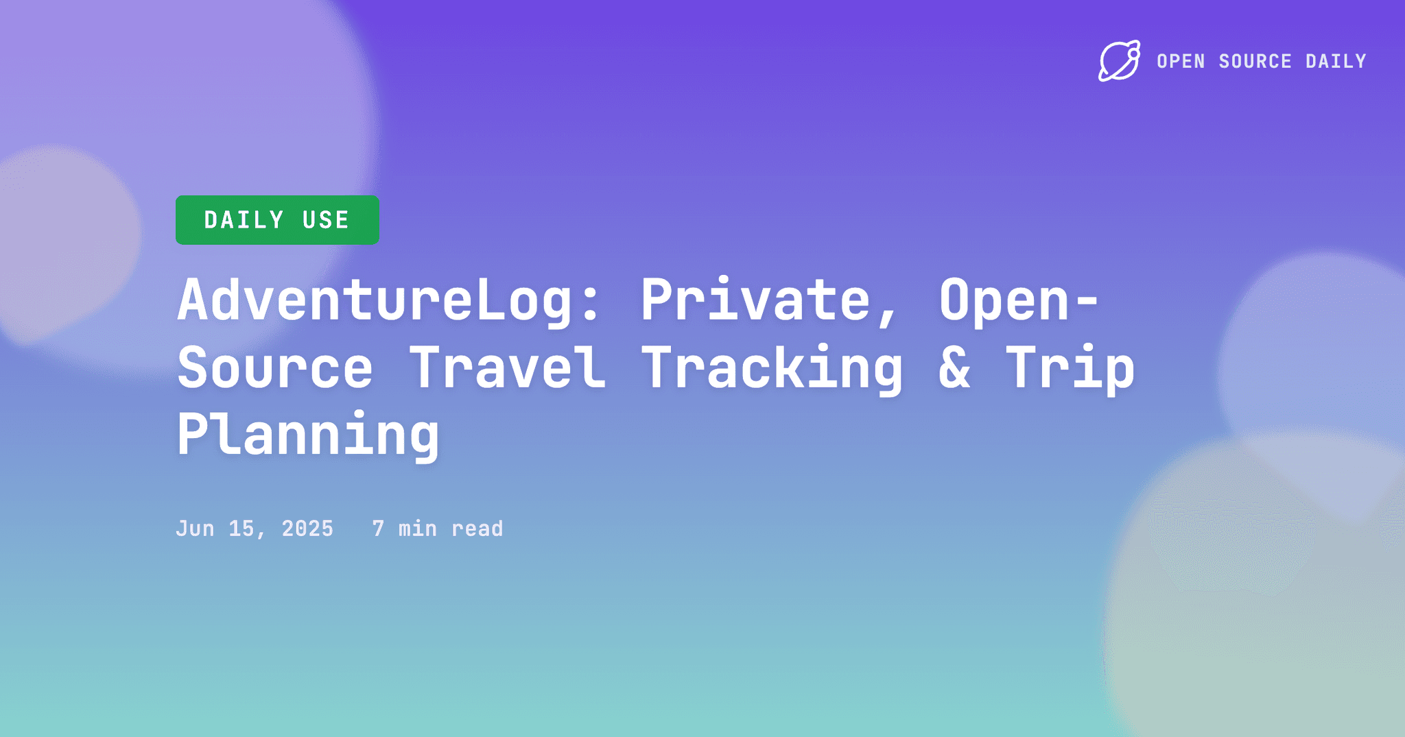 Adventurelog Private Open Source Travel Tracking And Trip Planning Open Source Daily