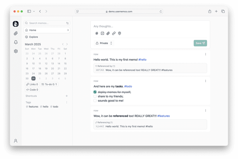 Memos: Private, Open-Source Knowledge Capture | Open Source Daily