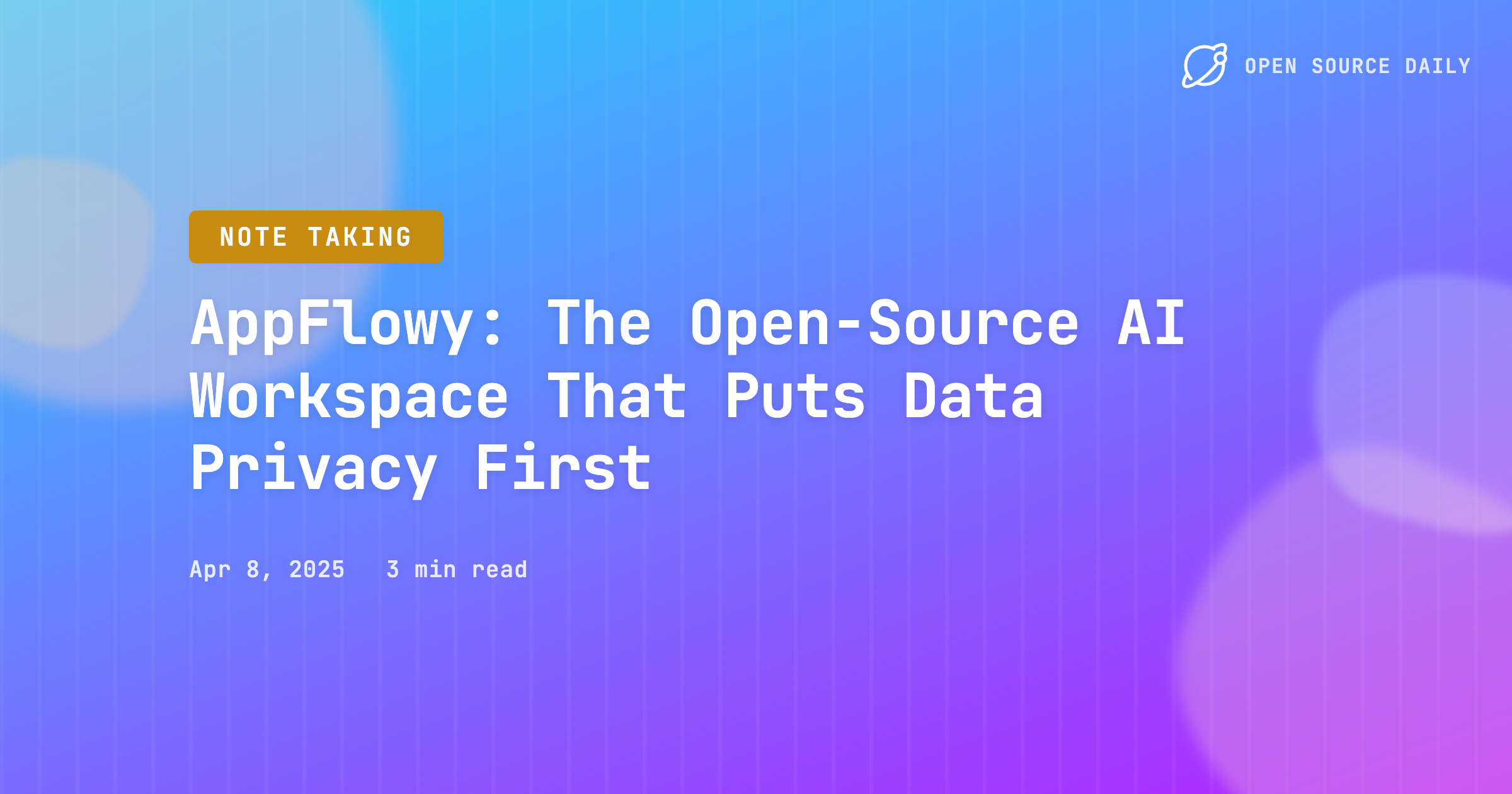 AppFlowy: The Open-Source AI Workspace That Puts Data Privacy First | Open Source Daily